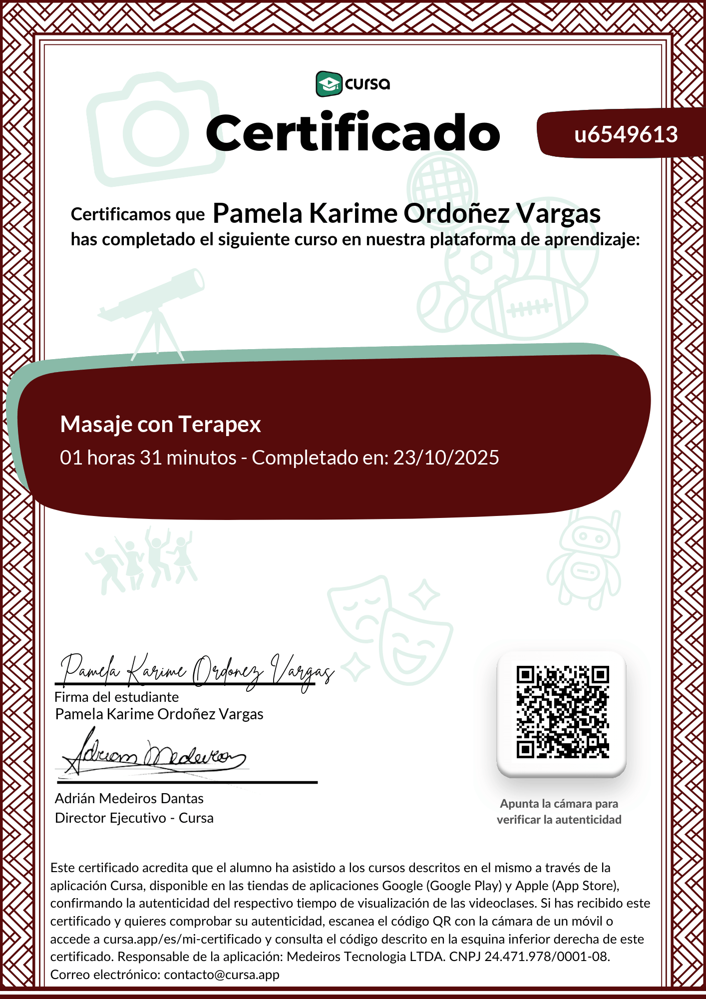 Mi certificado en Cursa! | Cursa: Cursos online Gratuitos + Certificado ...